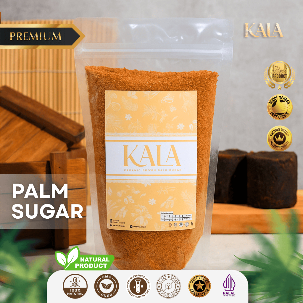 Jual KALA Gula Palem Bubuk 1KG (ORIGINAL) Premium Brown Palm Sugar Gula ...