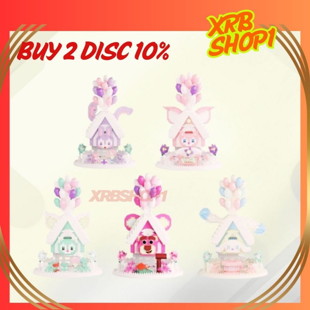 Jual Balloon House Block Mainan Balok Susun Kastil Building Block ...