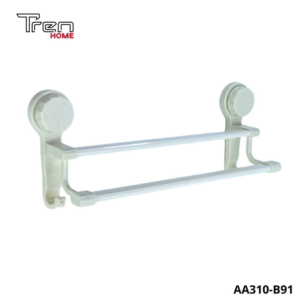 Jual Cantolan Handuk Dinding 2 Susun Putih 40cm / 50cm / 60cm – Rak ...