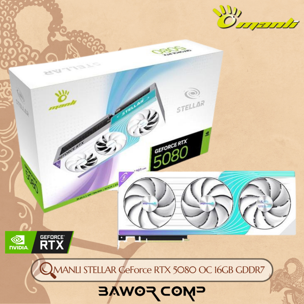 Jual MANLI STELLAR GeForce RTX 5080 OC 16GB GDDR7 - VGA Card nVIDIA ...