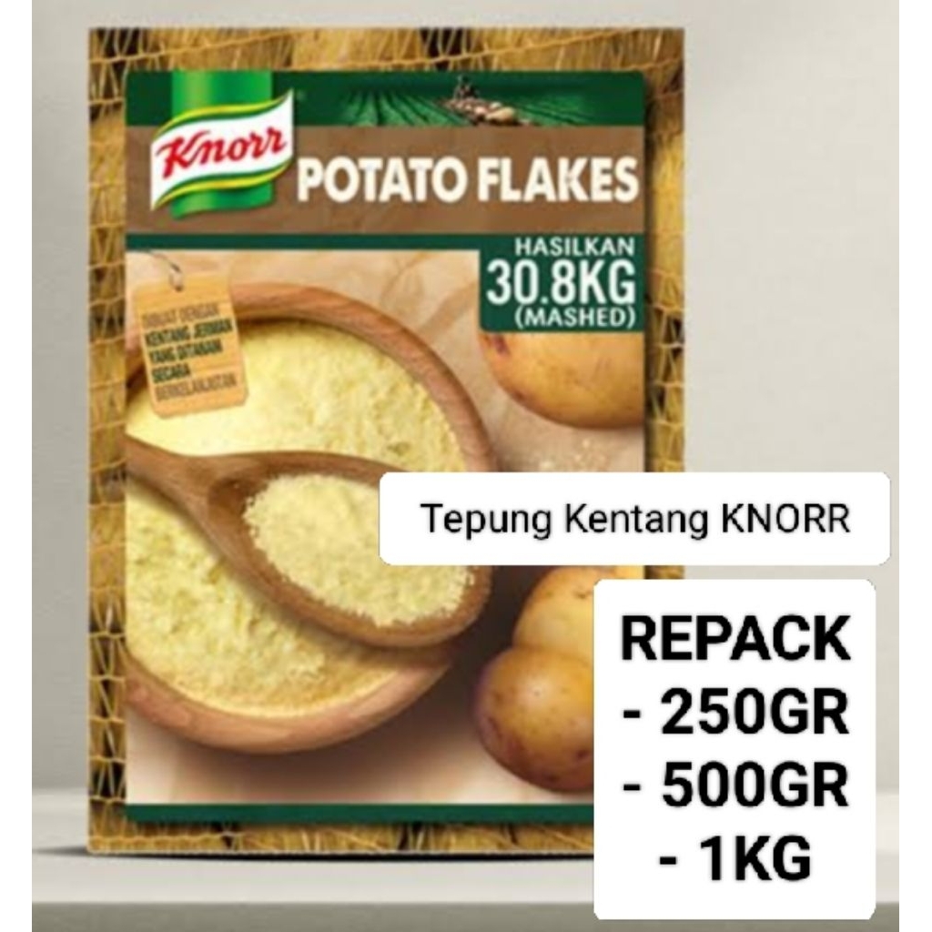 Jual Tepung Kentang KNORR REPACK 250GR 500GR 1KG / MASHED POTATO FLAKES ...