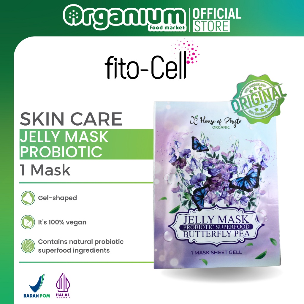 Jual Fito Cell Butterfly Pea Flower Jelly Mask Probiotic | Shopee Indonesia