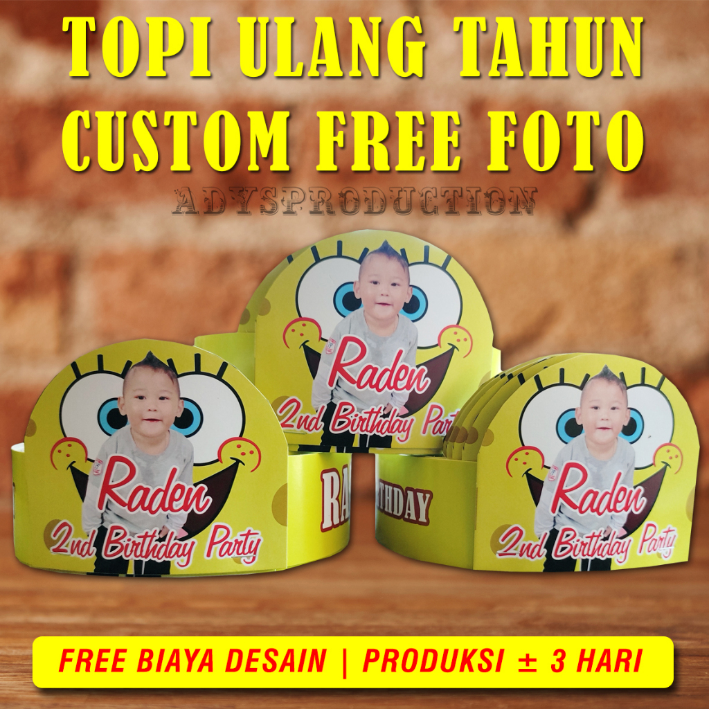 Jual TOPI ULANG TAHUN (Custom) | Shopee Indonesia
