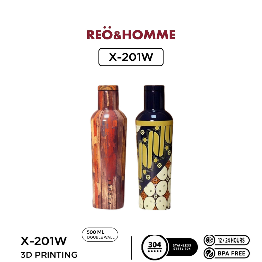 Jual Reo&Homme Botol Minum Stainless SUS 304 X-201 W Tumbler Vacuum ...
