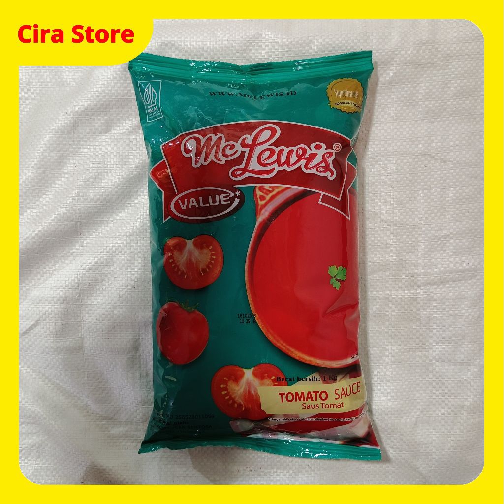 Jual Mc Lewis Saos Tomat 500g, 1 kg Bantal (Tomato Sauce) | Shopee ...