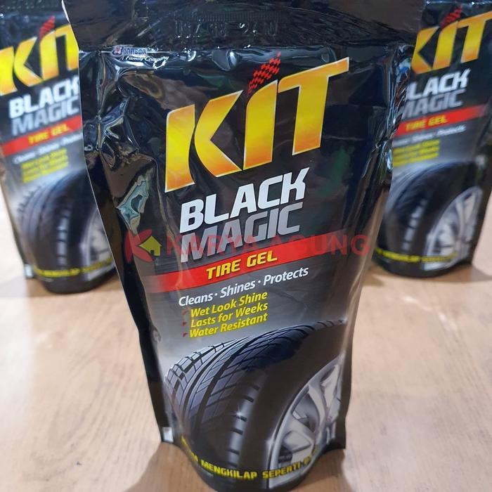 Jual KIT BLACK MAGIC Tire Gel 180 ml Pouch / Cairan Semir Pengkilap Ban ...