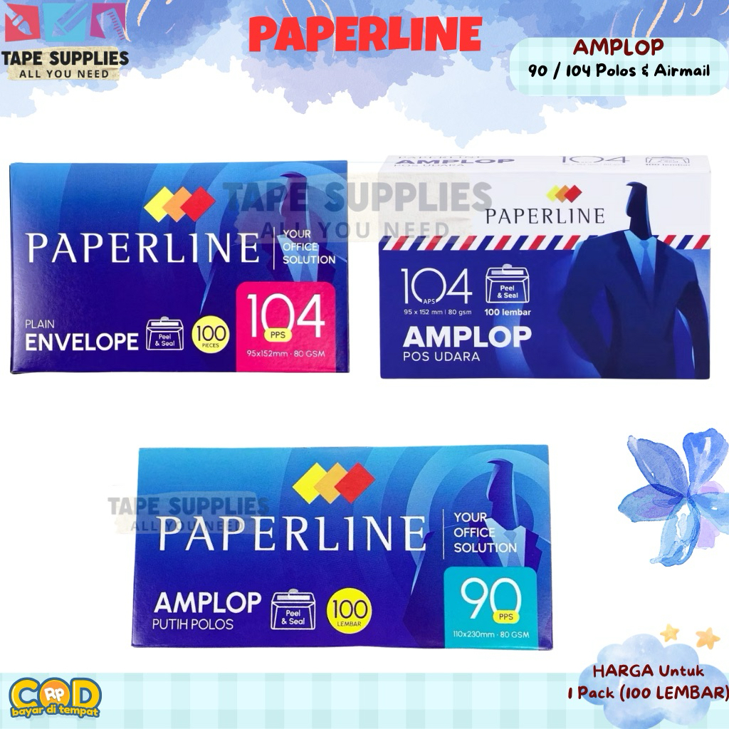 Jual Amplop Besar Putih 90 Paperline 1Pack (ISI 100 LEMBAR) | Shopee ...