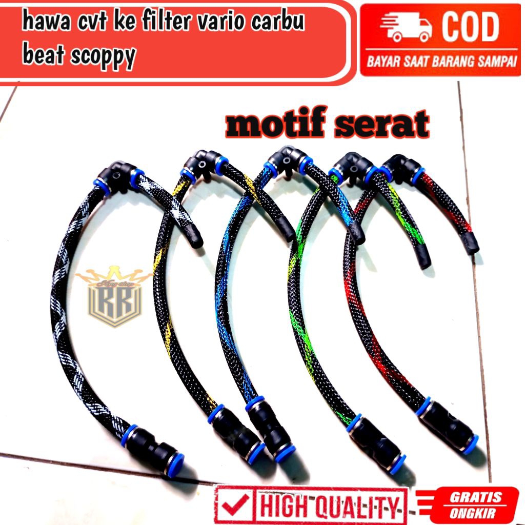 Jual Selang hawa serat cvt vario carbu beat scoppy selang hawa cvt ke ...