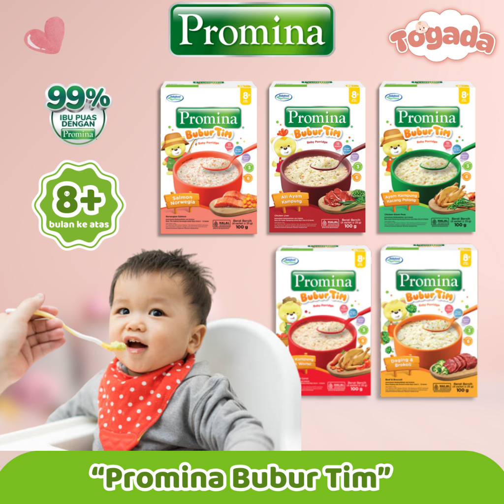 Jual Promina Bubur Tim Bubur MPASI Makanan Bayi 8 Bulan Sehat Bubur ...
