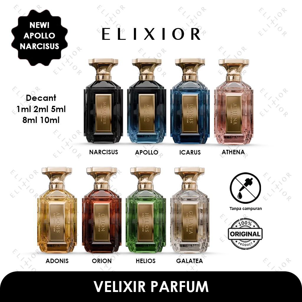 Jual Decant / Share / Tester Velixir Parfum Apollo, Narcisus, Icarus ...