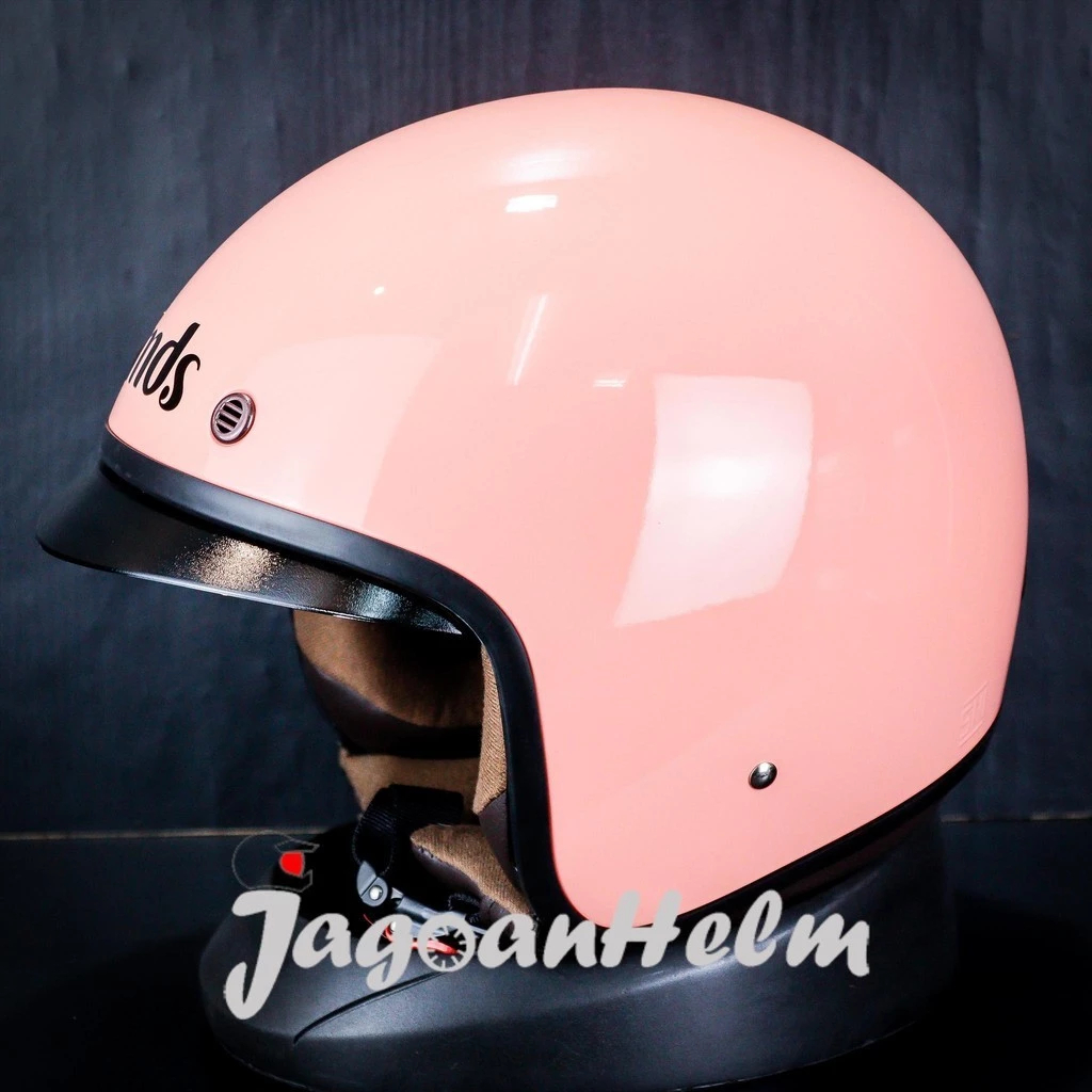 Jual Helm Mds Magnum Solid | Coral | Model Bogo Helm Retro Classic Sni ...