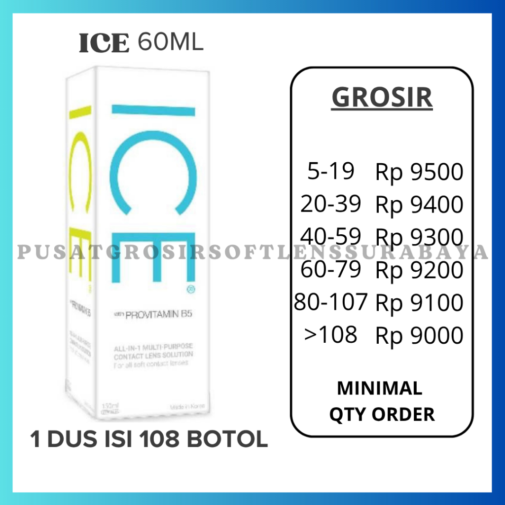 Jual (GROSIR) CAIRAN SOFTLENS ICE 60ML WITH PROVITAMIN ///// AIR ...
