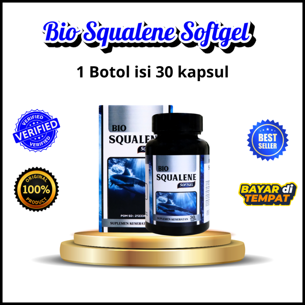 Jual Bio Squalene Softgel Asli Eksstrak Minyak Hati Ikan Hiu Original ...