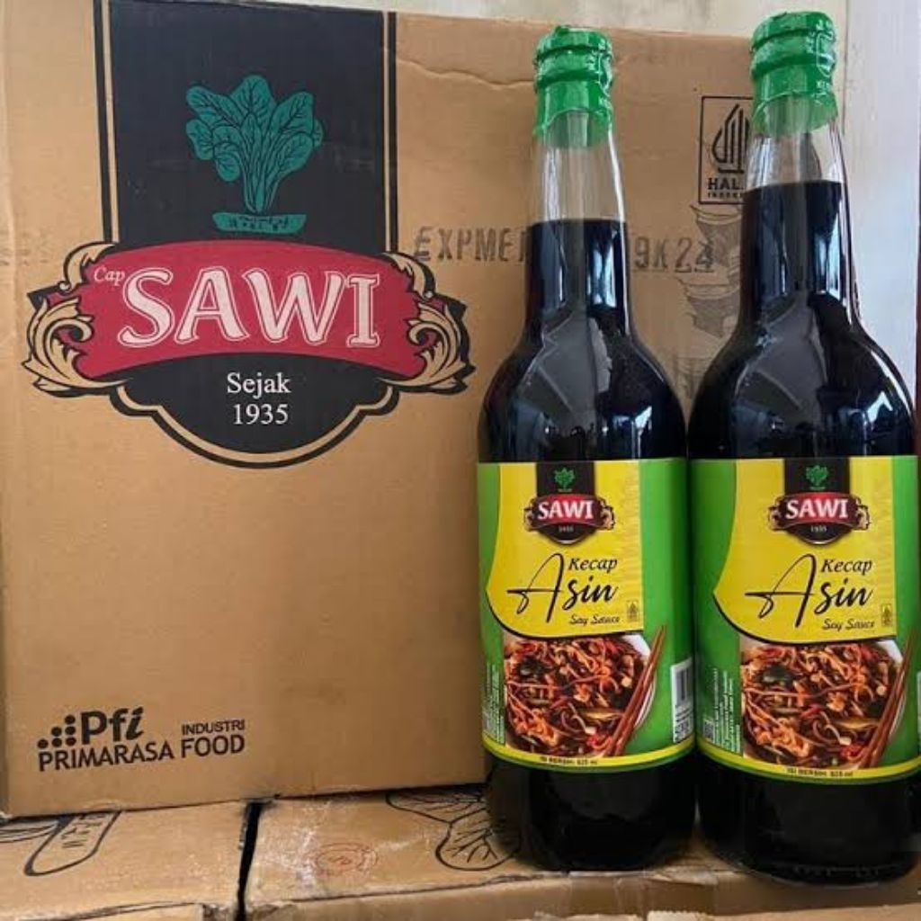 Jual Kecap asin SAWI botol kaca 625ML (khusus INSTAN) | Shopee Indonesia