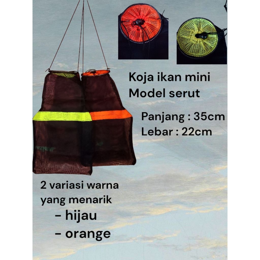 Jual koja ikan ukuran mini dengan model serut - Korang ikan nilem atau ...