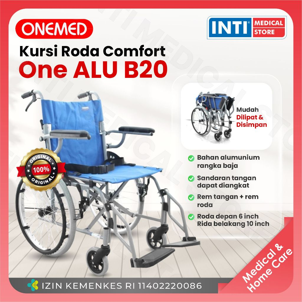 Jual Onemed | Kursi Roda Comfort One ALU B20 | Wheelchair | Shopee ...