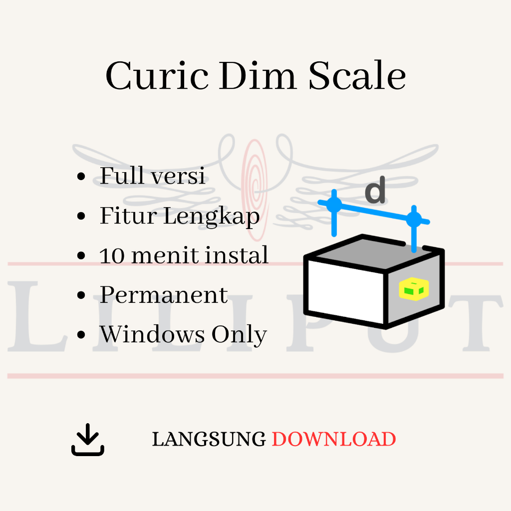 Jual Curic Dim Scale SketchUp Lisensi Seumur Hidup Tanpa Batas | Shopee Indonesia
