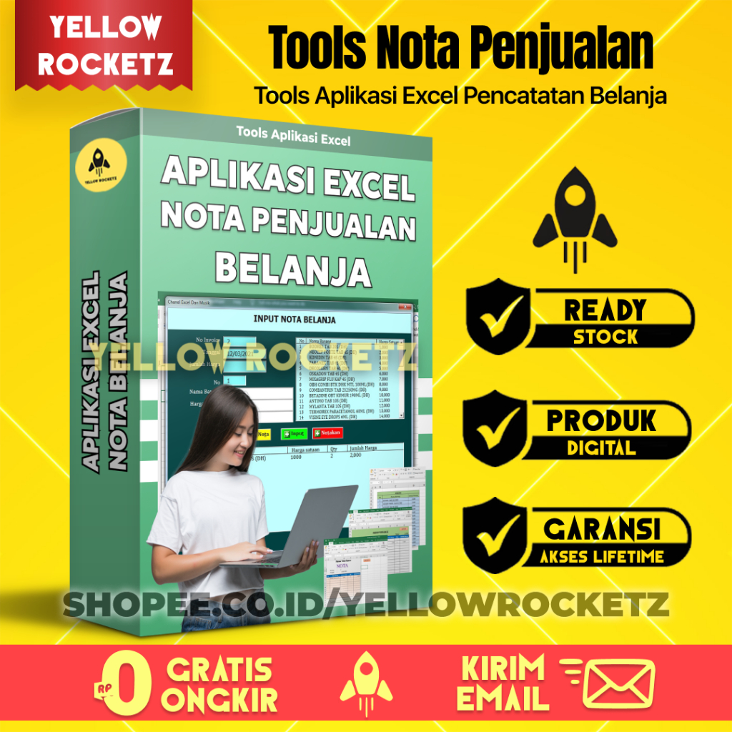 Jual TOOLS APLIKASI NOTA BON EXCEL SIAP PAKAI - Generator Nota Belanja ...