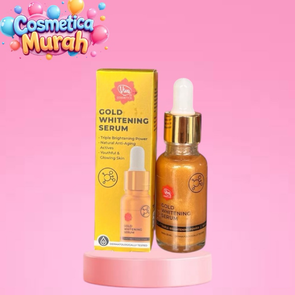 Jual cb,x] VIVA gold whitening serum 20 ml - triple brightening power ...
