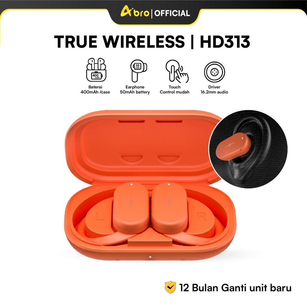 Jual TWS HD313 Headset Earphone Bluetooth TWS LED Waterproof Airdots ...