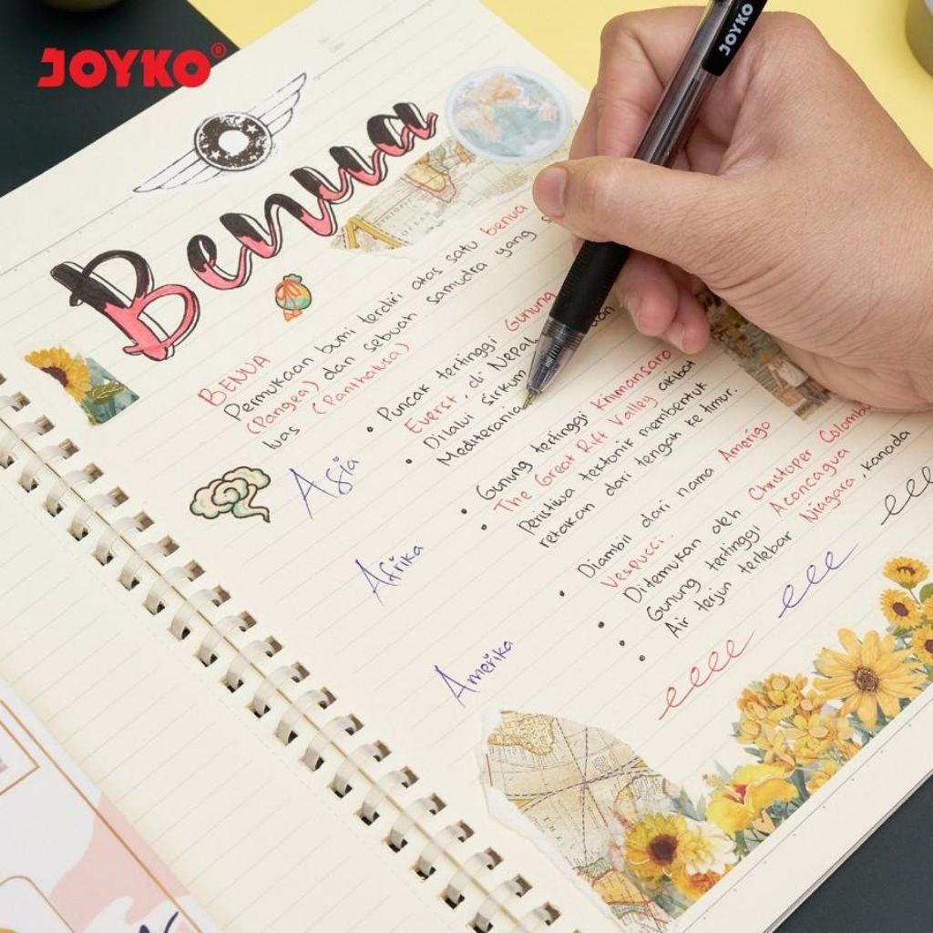 Jual JOYKO 12 Pcs Ball Pen Pulpen BP-56 Black Series | Shopee Indonesia