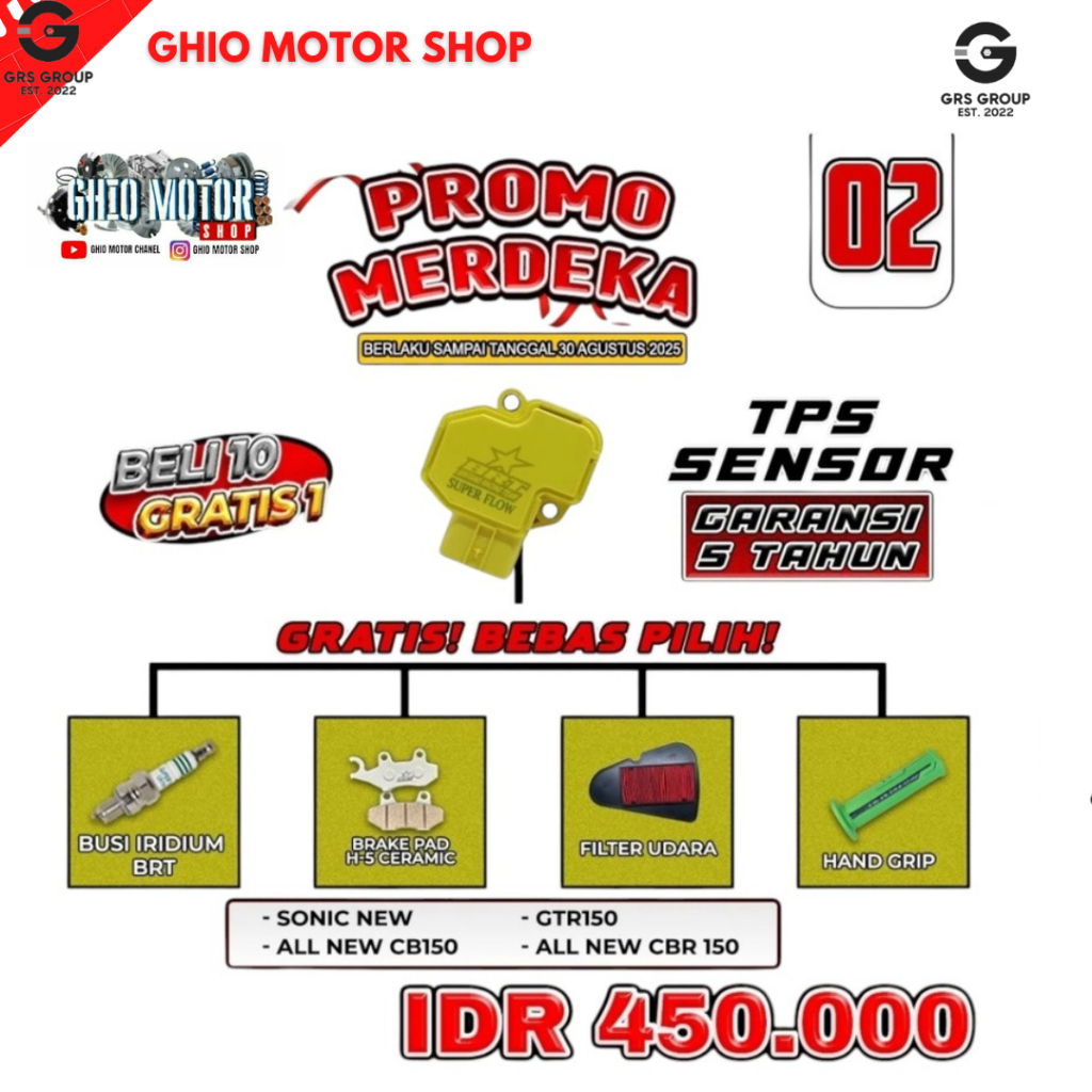 Jual SENSOR TPS BRT SONIC NEW CB150 R CBR 150 NEW/ SUPRA GTR CRF 150 ...