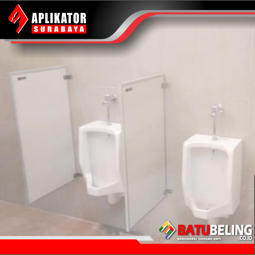 Jual Sekat Urinoir PVC Board / Papan Partisi Pembatas Urinal Alat Kamar ...