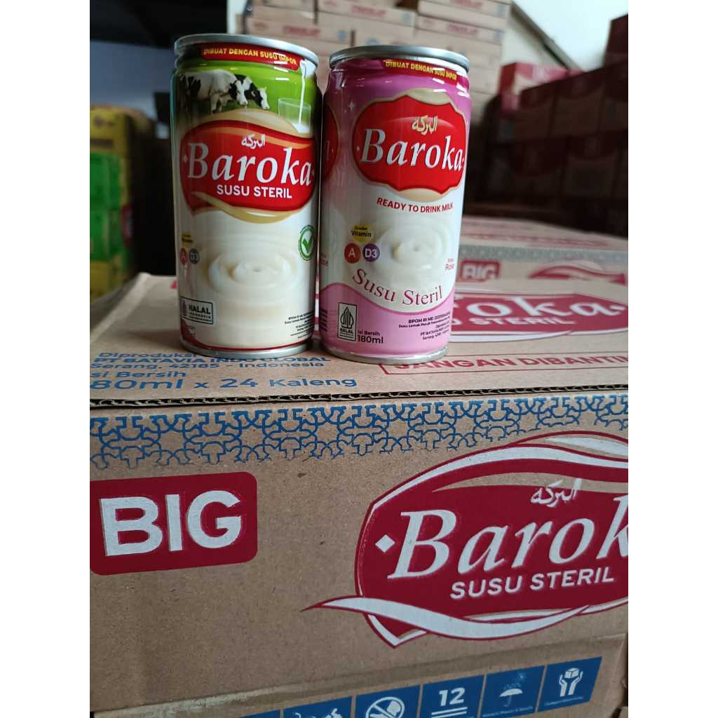 Jual Susu Steril rasa Rose Baroka can 180 ml | Shopee Indonesia