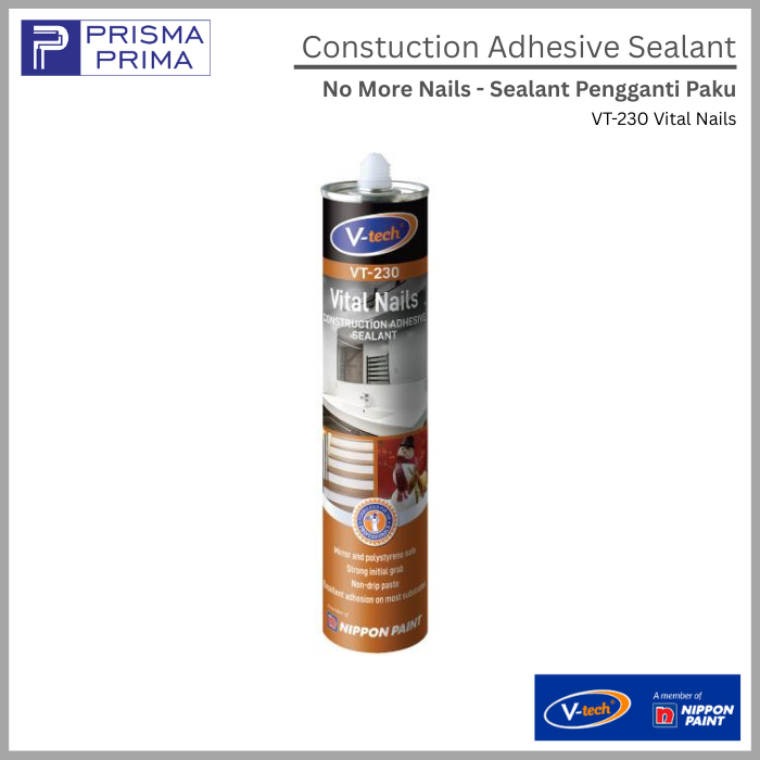 Jual VT-230 Vital Nails Construction Adhesive Sealant No More Nails Lem ...
