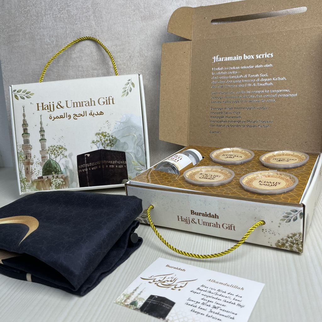 Jual Buraidah Hampers Haramain Series Sajadah Box Jinjing Snack ...