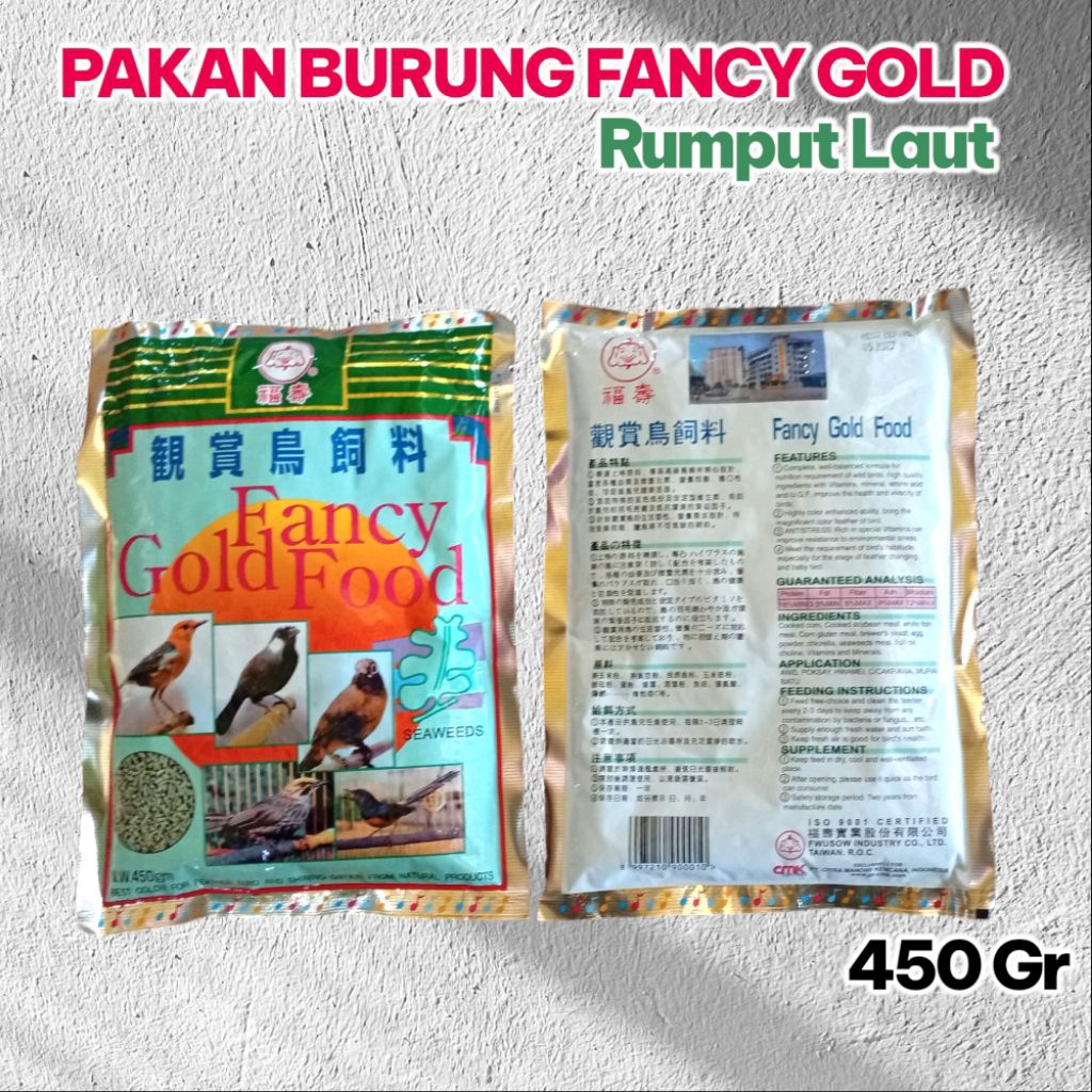 Jual VOER/PUR FANCY RUMPUT LAUT 450 GR & 250 GR FANCY GOLD FOOD PAKAN ...