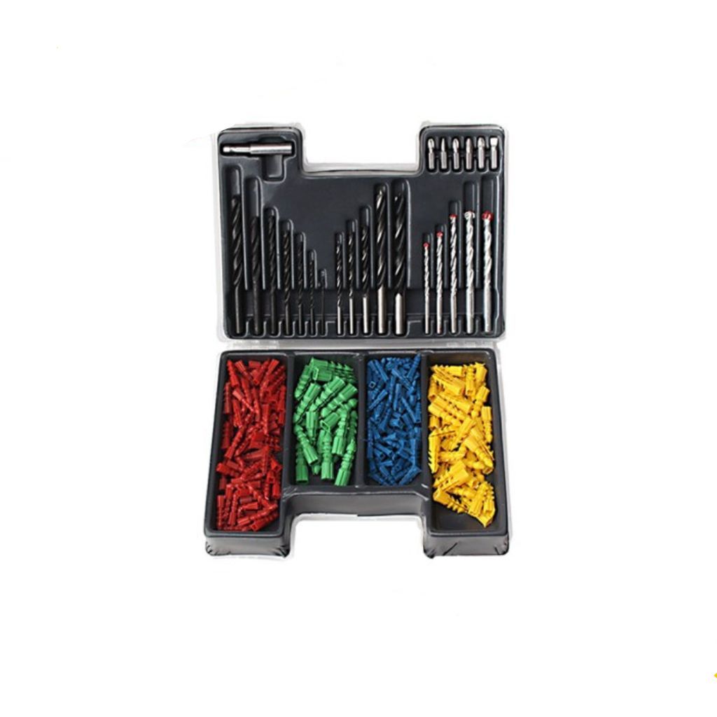 Jual Mata bor set 300pcs kayu besi tembok plus mata obeng skrup Drill ...