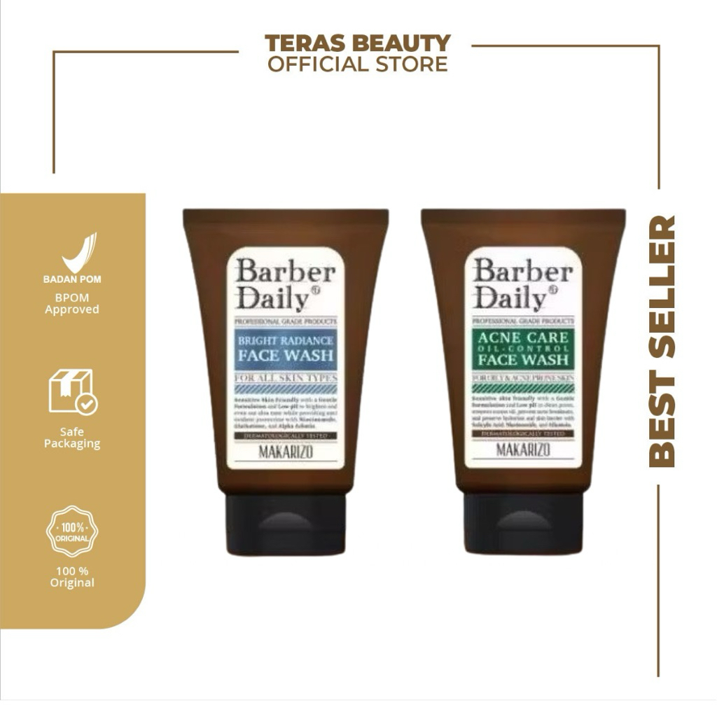 Jual BARBER DAILY- Face Wash Acne Care & For All Skin Type|Facial Wash ...