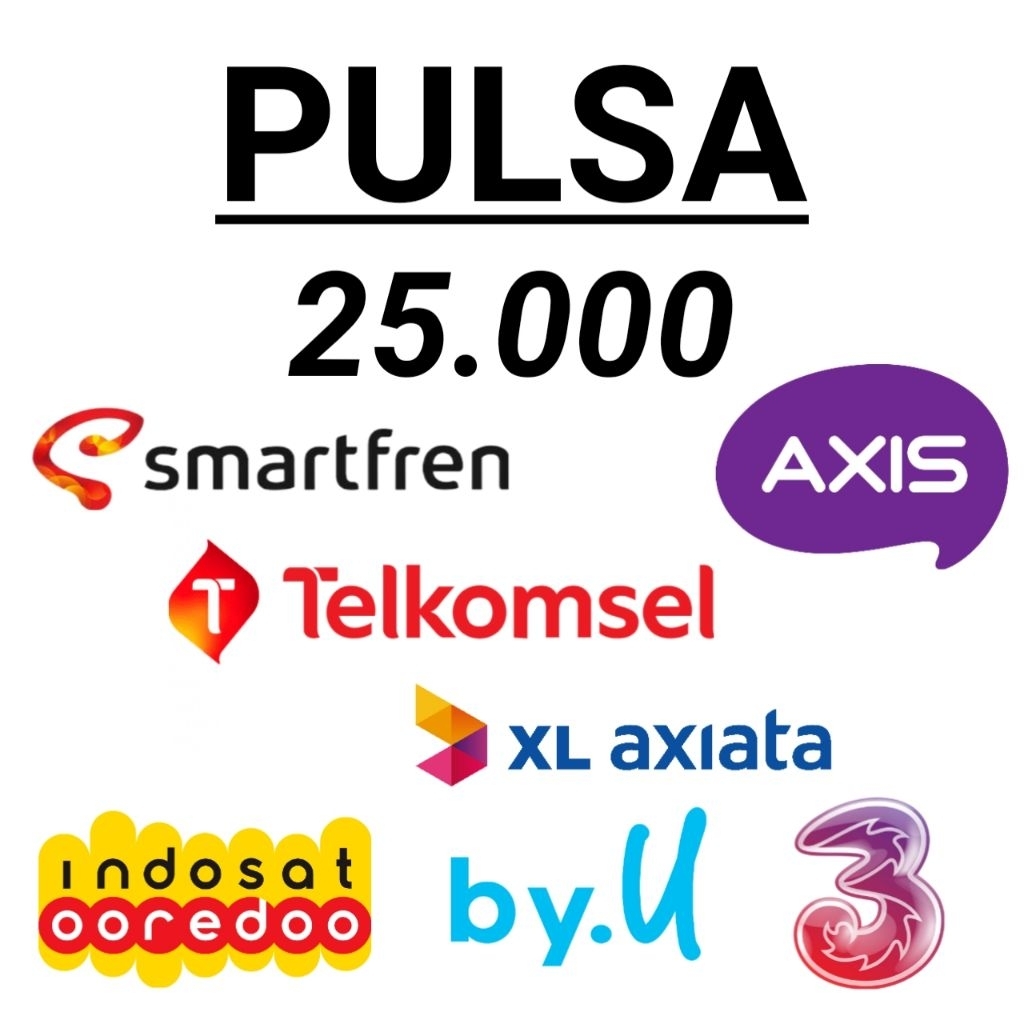 Jual Pulsa 25K All Operator Promo Murah | Shopee Indonesia