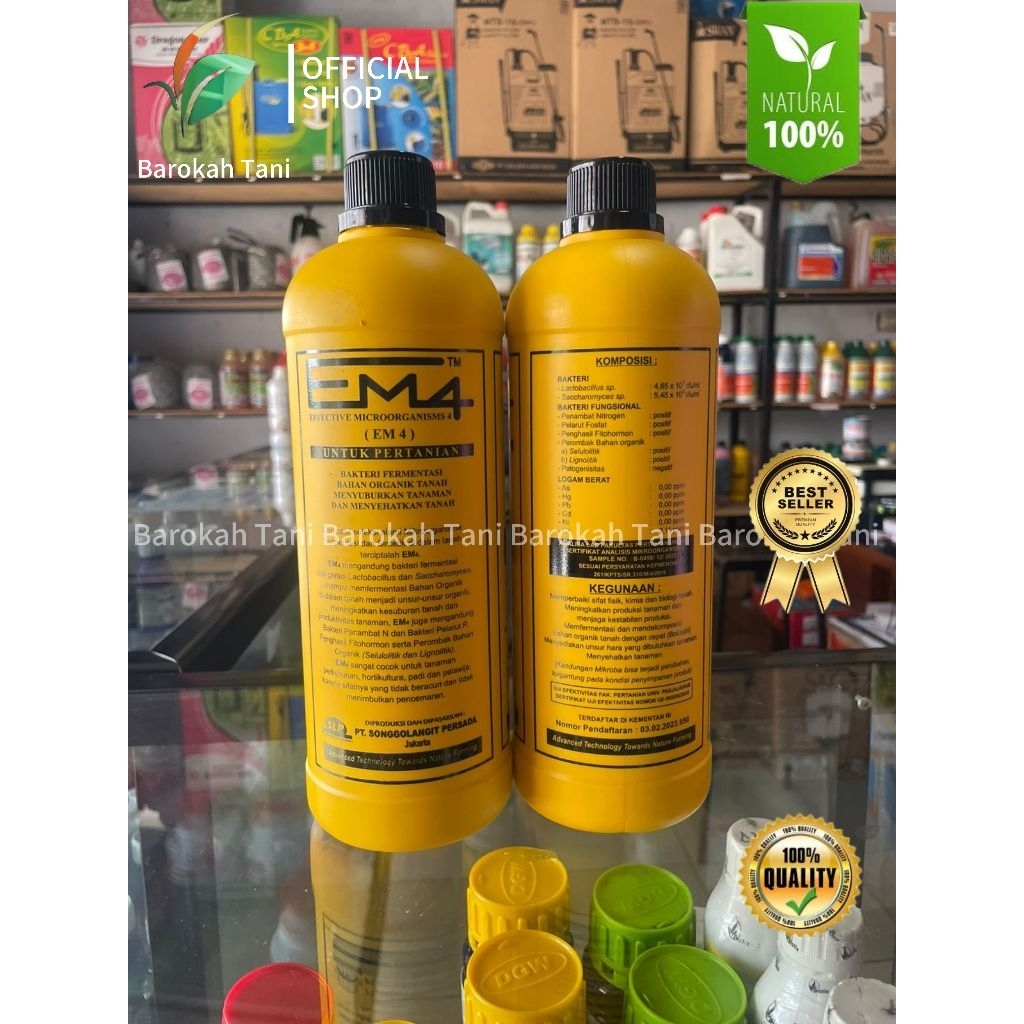 Jual EM4 Pertanian Effective Micro Organisme 1 Liter | Shopee Indonesia