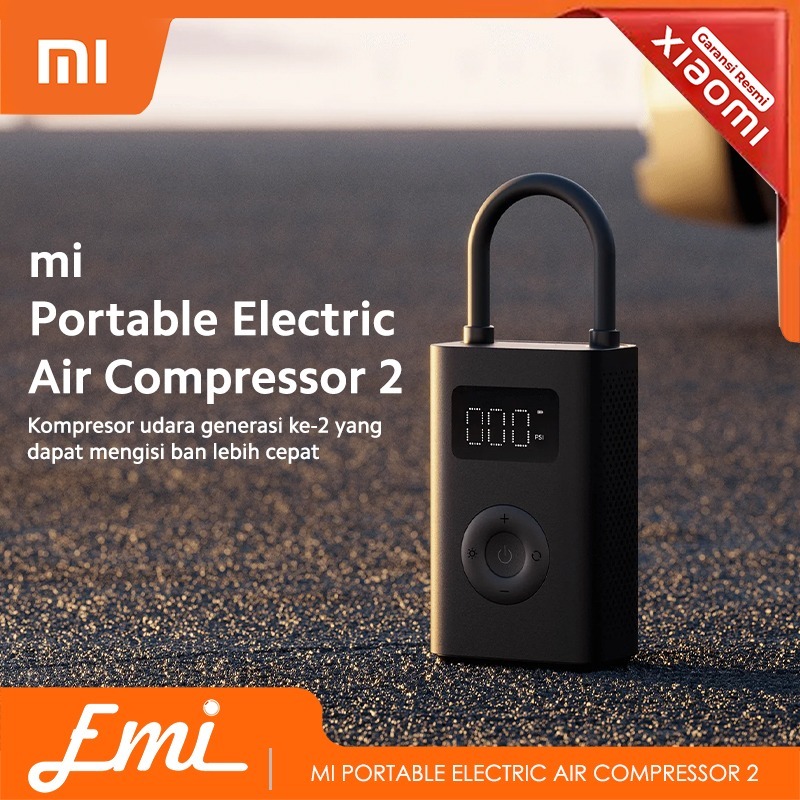 Jual Xiaomi Portable Electric Air Compressor 2 Electric Portable Air ...