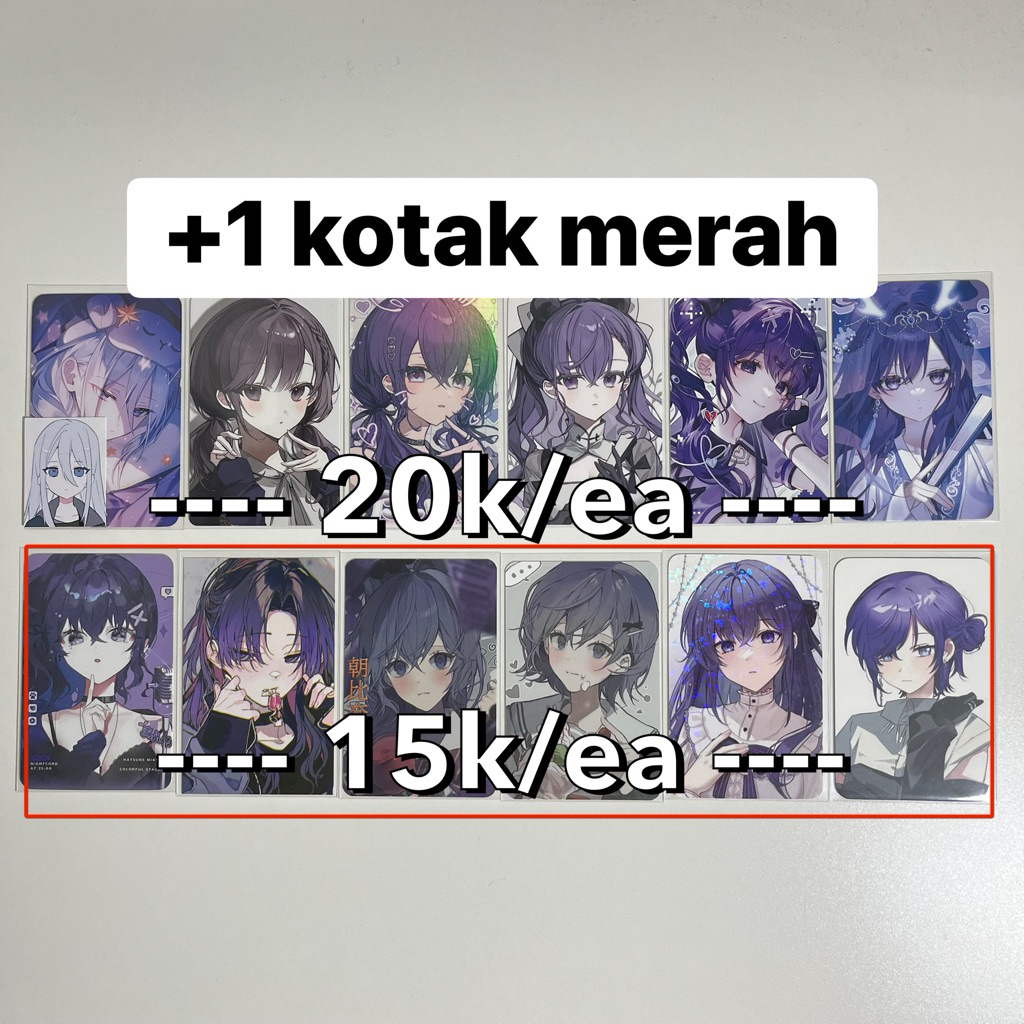 Jual project sekai various kr fanmerch photocard pc id photo sticker ...