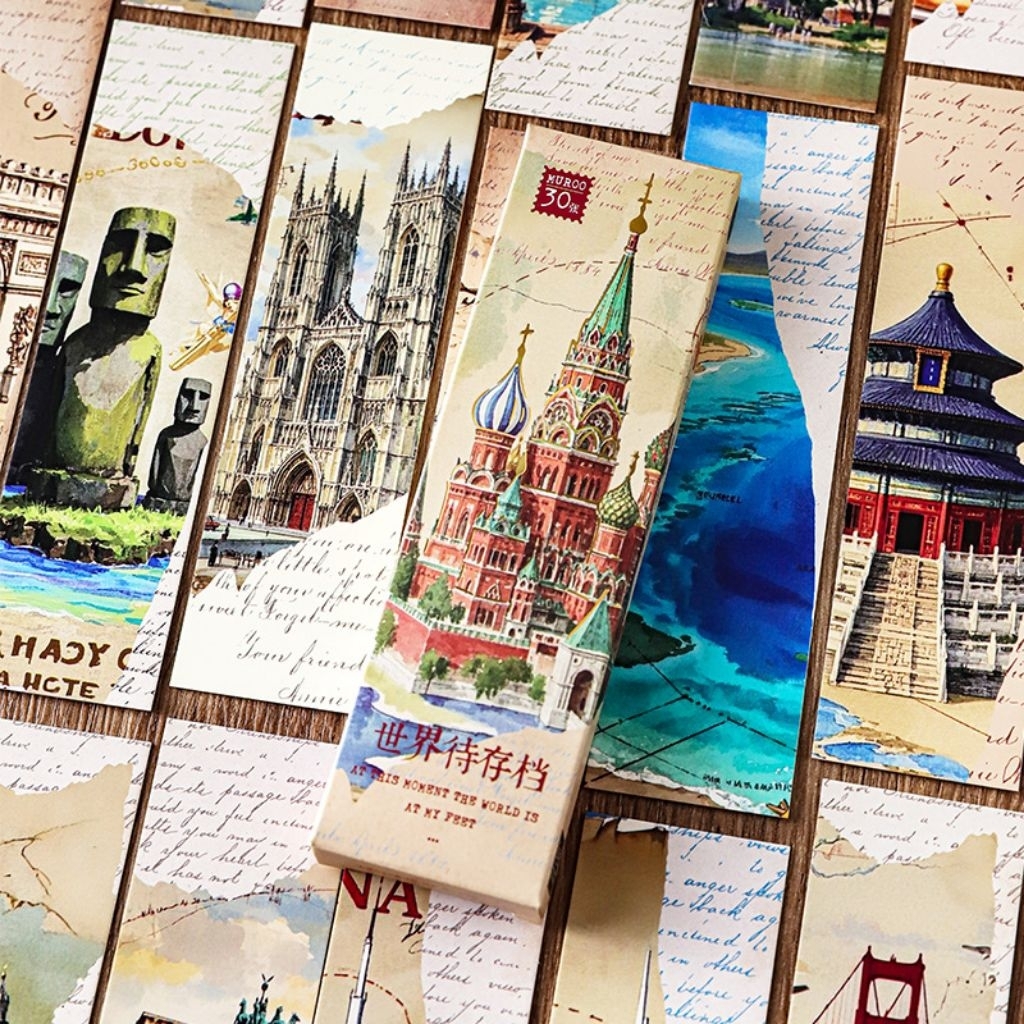 Jual 30pcs paper bookmark pembatas buku kertas coffee rose | Shopee ...