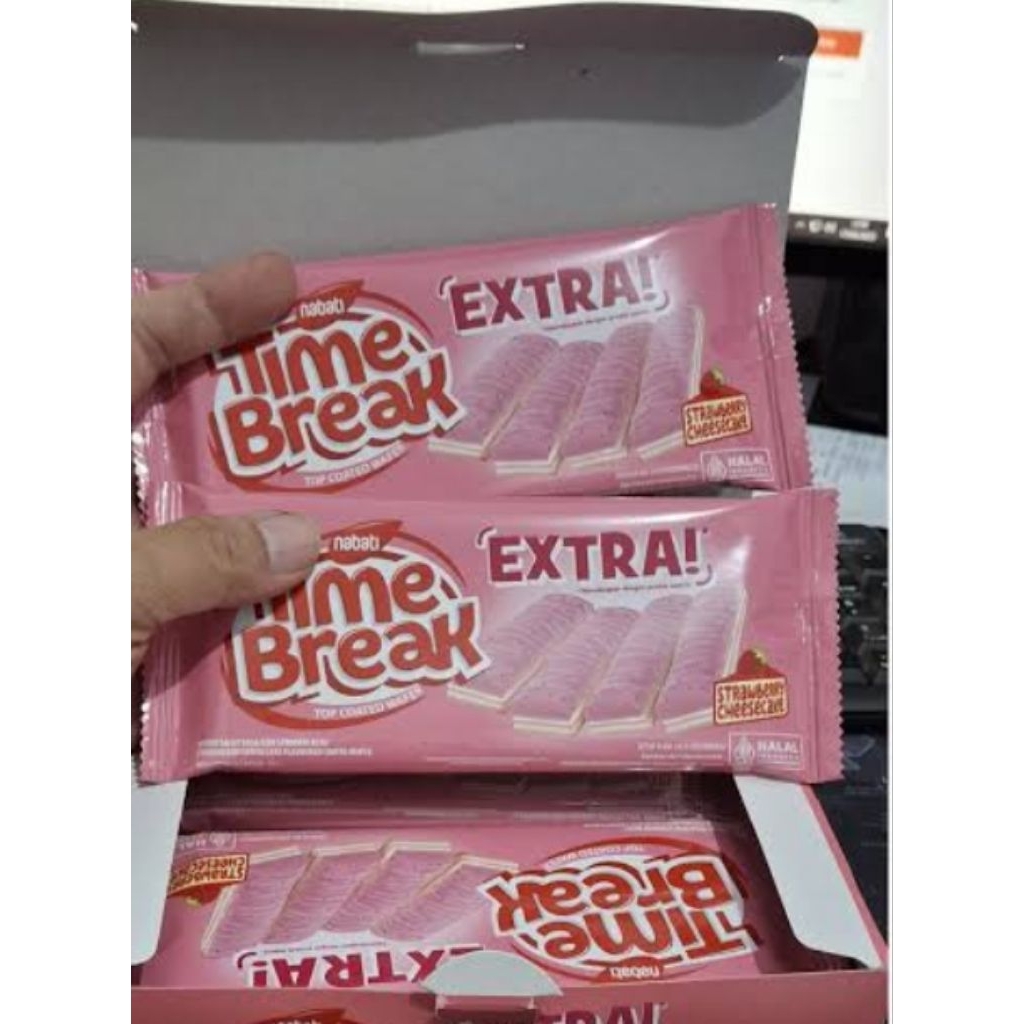 Jual Nabati time break extra strawberry (1box/10pcs) | Shopee Indonesia