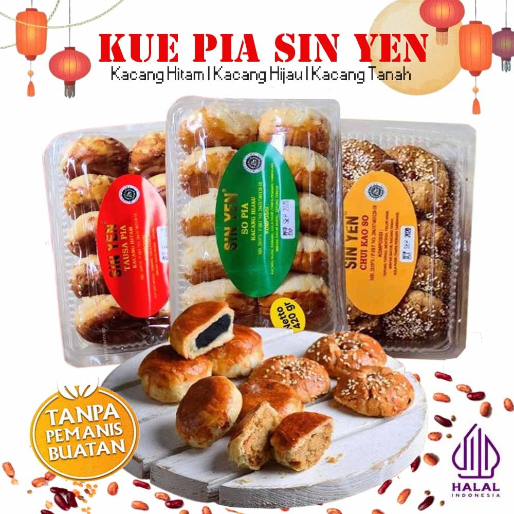 Jual Bakpia Kacang Hijau Kupas | Tausa Hitam HALAL | Kue Pia isi 10 ...