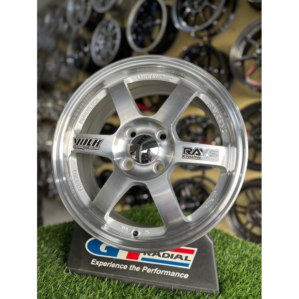 Jual velg te37 r15 full polish pcd 4x100 lebar 6,5 kondisi baru | Shopee Indonesia