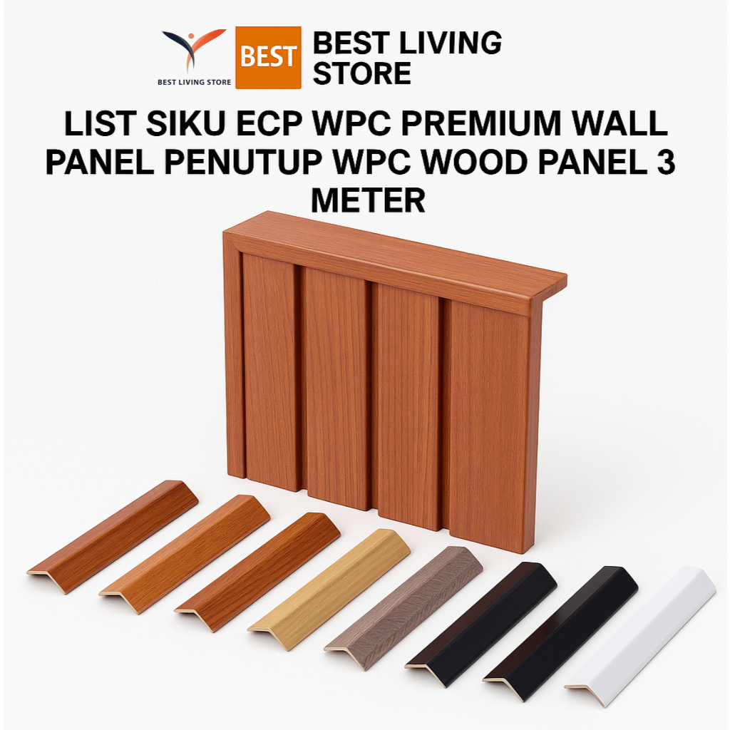 Jual LIST SIKU ECP WPC PREMIUM WALL PANEL PENUTUP WPC WOOD PANEL 3 ...