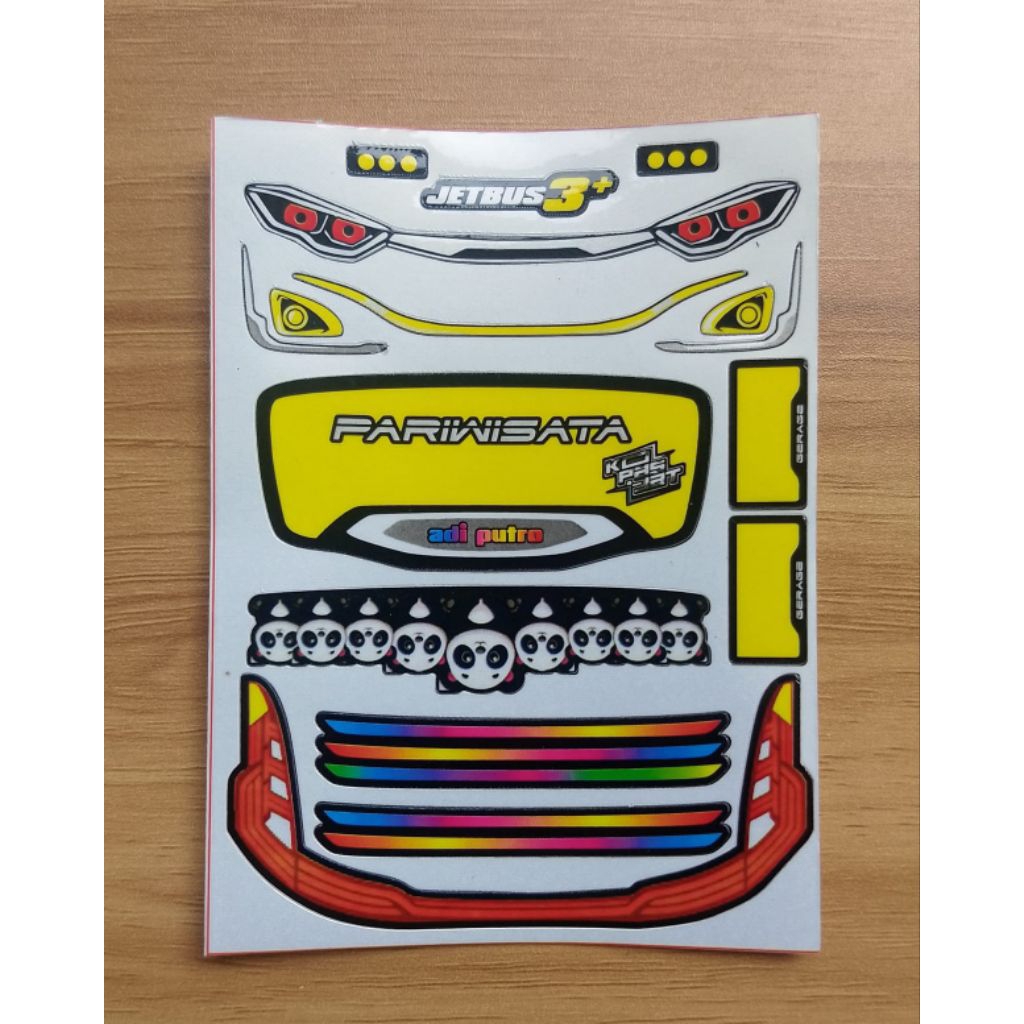Jual Stiker Headlamp miniatur bus jb3 jb5 cutting | Shopee Indonesia