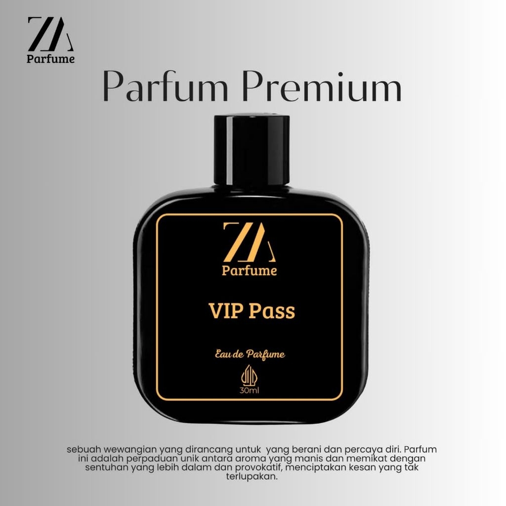Jual ZA Parfum Vip Pass 30ml - Eau De Parfum - Wangi Parfum Tahan Lama ...