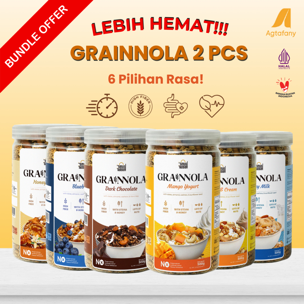 Jual [Paket Hemat] Bundling 2 pcs Grainnola Dark Chocolate Coklat ...