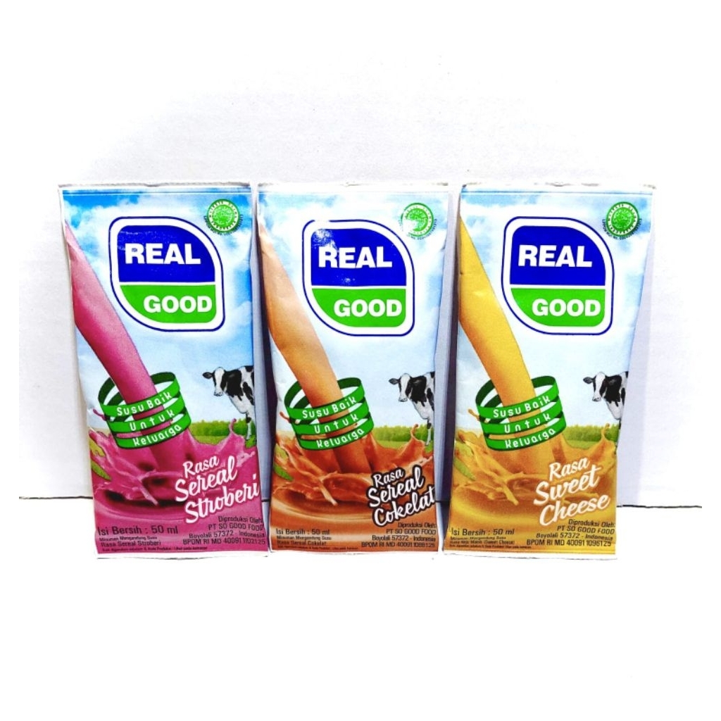 Jual Susu real good kemasan banded 10 pcs x 50 ml | Shopee Indonesia