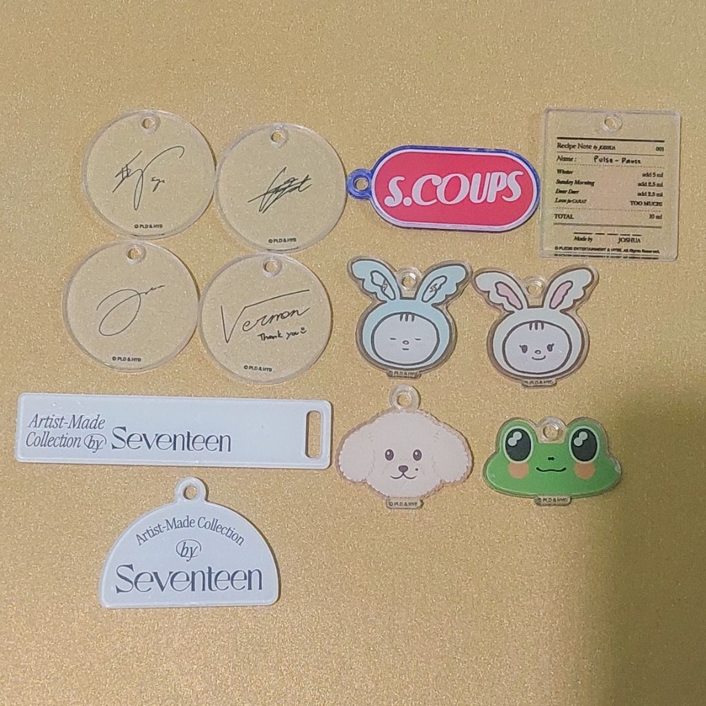 Jual [READY STOCK] OFFICIAL ACRYLIC DIY KEYCHAIN SCOUPS JEONGHAN JOSHUA ...