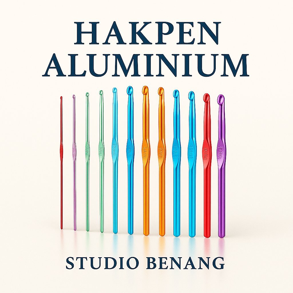 Jual STUDIO RAJUT - ALAT RAJUT JARUM HAKPEN RAJUT ALUMINIUM BENANG ...
