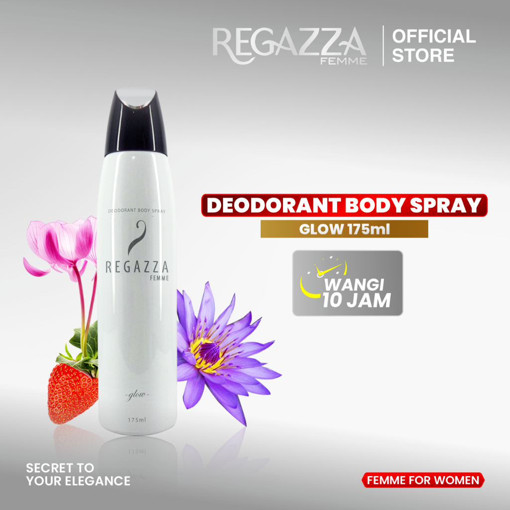 Jual Regazza Femme Deodorant Body Spray Glow (White, 175ml) Deodorant ...
