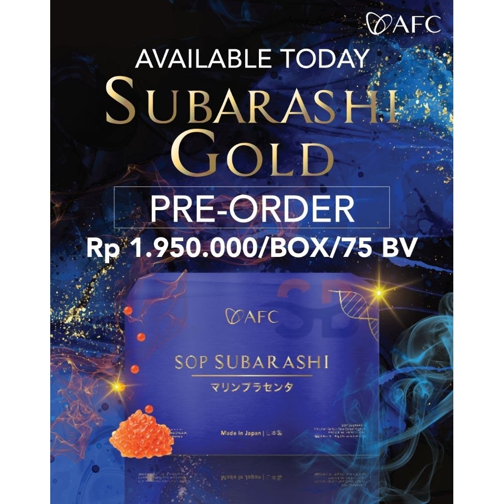 Jual SOP Subarashi GOLD / Utsukushhii GOLD / Hikari ORIGINAL AFC JAPAN | Shopee Indonesia